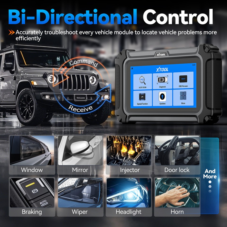 XTOOL IP500 For Chrysler/Dodge/Jeep Bidirectional OBD2 Scanner ...