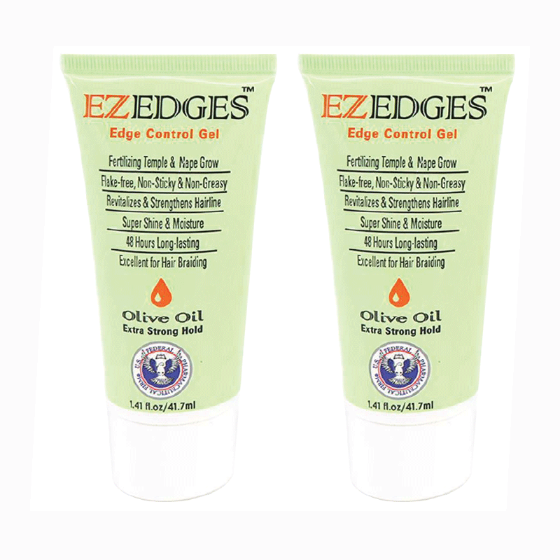 EZ EDGES Edge Gel (Tube) Olive Oil, 1.41 oz. ( 2 Pack ) ** Free ...