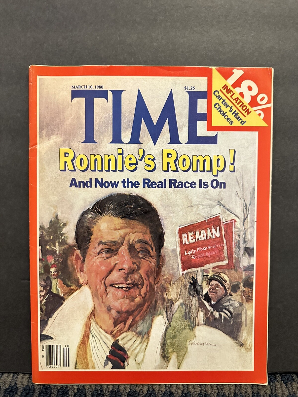 1980 March 10th TIME Magazine , Ronald Reagan (MH609) | eBay