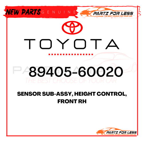 89405-60020 TOYOTA GENUINE SENSOR SUB-ASSY, HEIGHT CONTROL, FRONT RH ...