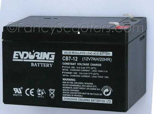 2PCS OF ENDURING BATTERY CB7-12 12V7AH/20HR FOR RAZOR SCOOTERS GREAT ...