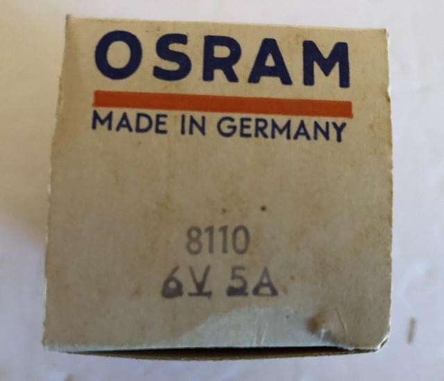 OSRAM 8110 6v 5a Microscope Illuminator Bulb NOS for sale online | eBay