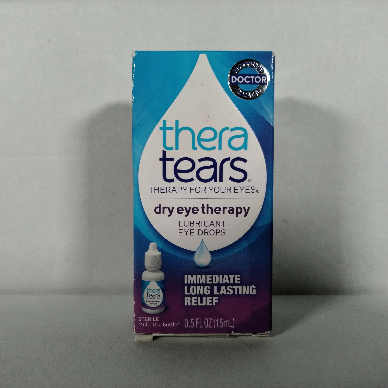Thera Tears Dry Eye Therapy Lubricant Eye Drops .5 Fl Oz Brand New 10/ ...