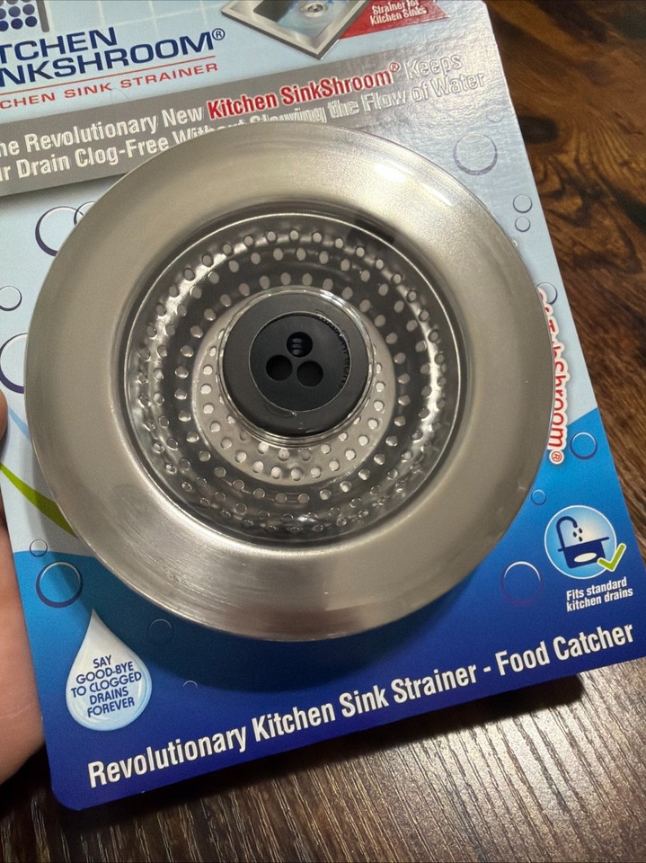 Kitchen Sinkshroom Revolutionary Clog-free Stainless Steel Sink ...