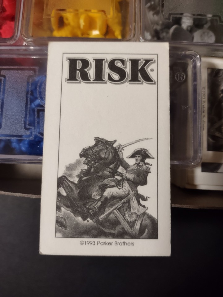 1993 RISK Board GAME Replacement Pieces Cannons Horses Soldiers Cards ...