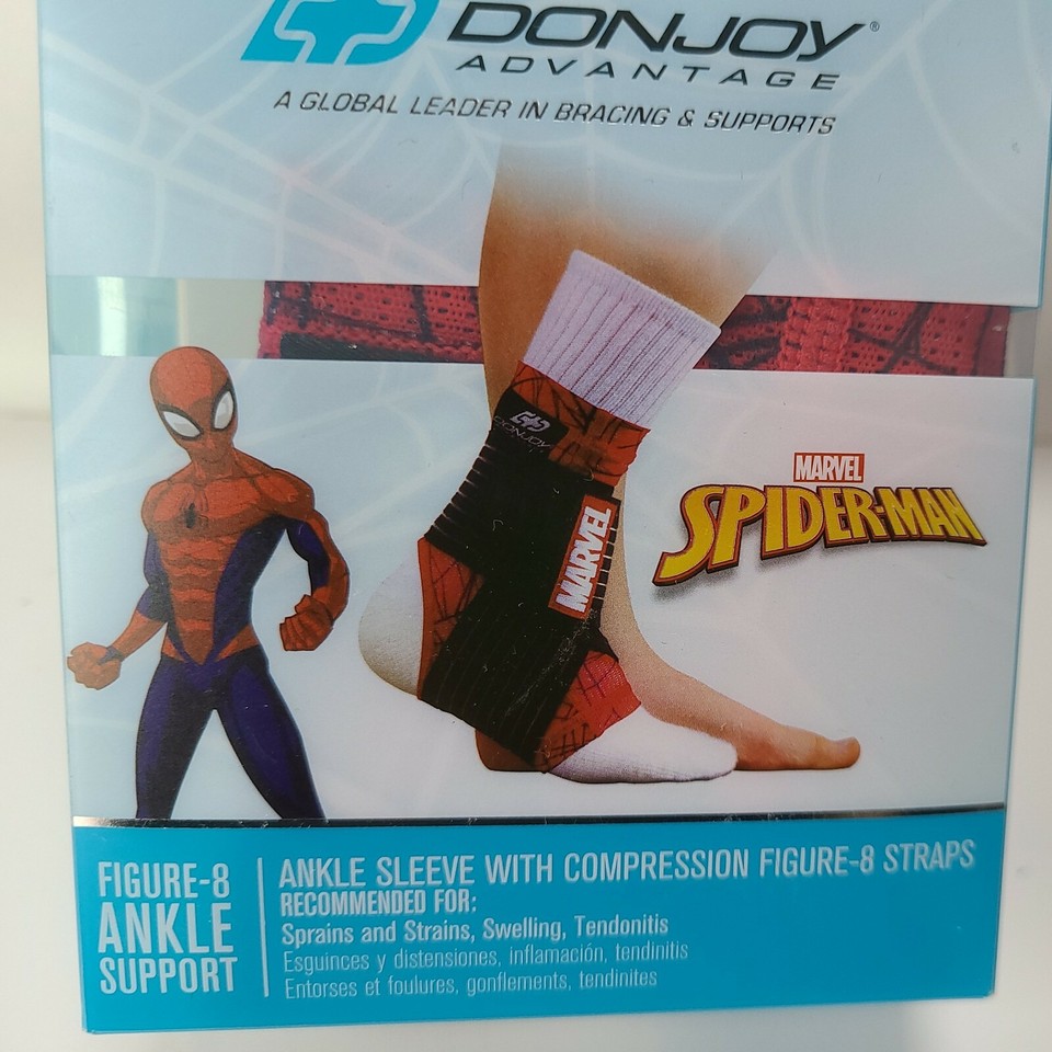 DONJOY ADVANTAGE Moderate Figure 8 ANKLE SUPPORT Spider-Man Marvel ...