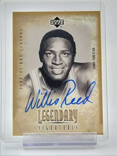 WILLIS REED 2000-01 UPPER DECK NBA LEGENDS LEGENDARY AUTOGRAPH AUTO | eBay