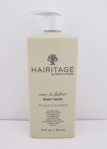 Hairitage Now & Lather Body Wash Peony & Cypress, 14 fl oz - FREE ...