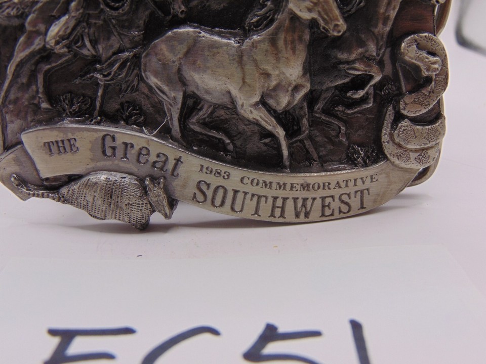 The Great Southwest Commemorative Belt Buckle 1983 Arroyo Grande Buckle ...