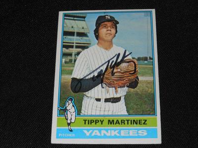 New York Yankees Tippy Martinez Signed 1976 Topps Autograph Card #41 ...