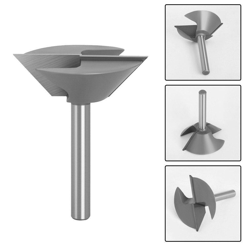 High Performance Dovetail Bottom Cleaning Bit 8mm Shank Hardened Steel ...