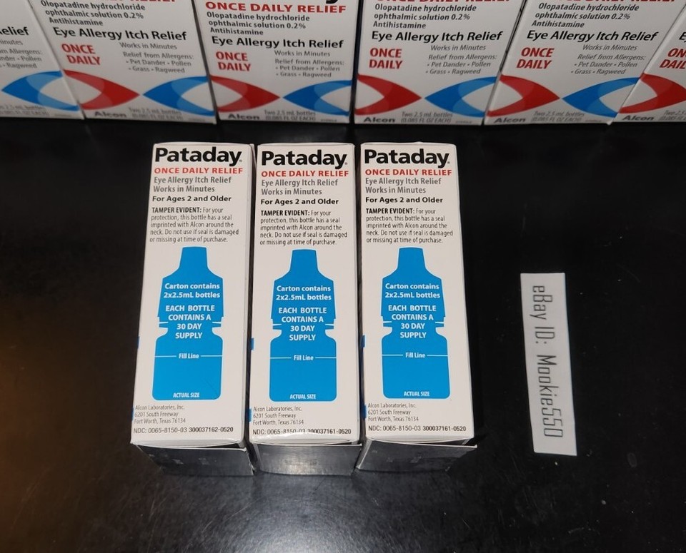 EXP 06/2025! 3 Lot TWIN Pack PATADAY ONCE DAILY (6 × 2.5mL) Eye Allergy ...