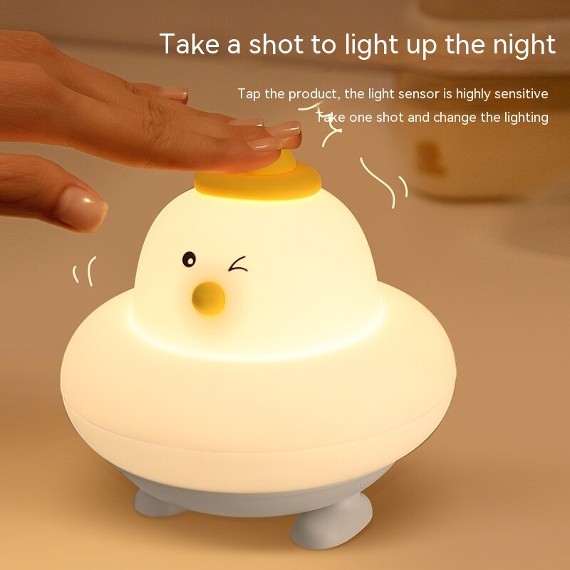 Led Small Night Lamp Silicone Charging Night Light Home Decor | eBay ...