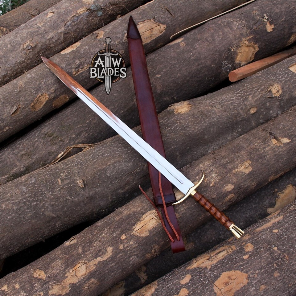 Hand Forged High Carbon Steel Battle Ready Sword Viking Sword Medieval ...