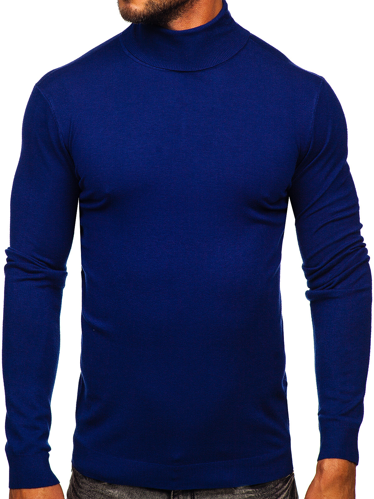Sweater Pullover Pulli Rollkragen Casual Unifarben Men Classic Herren ...