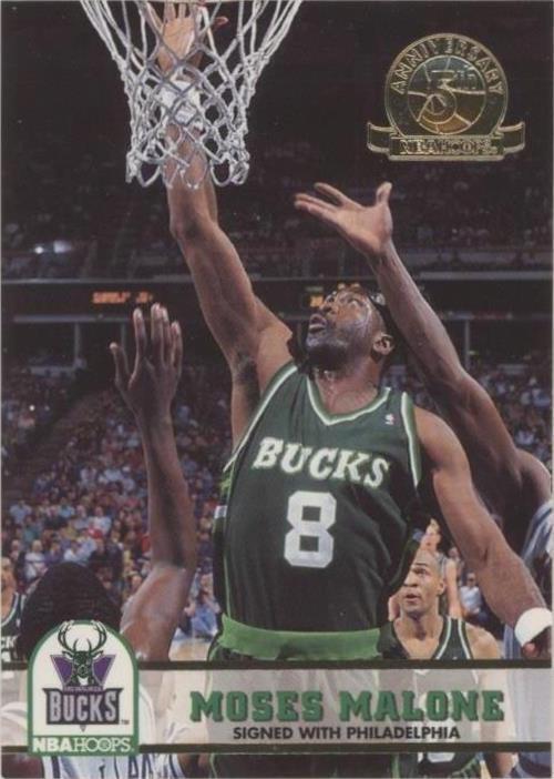 1993-94 NBA Hoops - Moses Malone #34 Fifth Anniversary for sale online ...