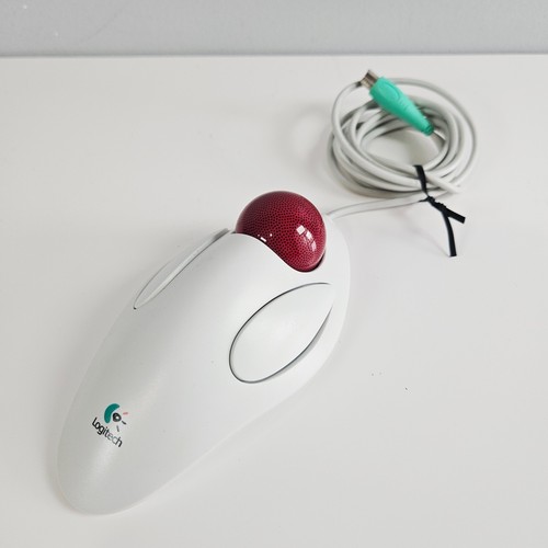 Logitech Marble Mouse T-CM14 Wired PS/2 Trackball Tested Working | eBay