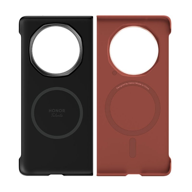 100% Original Honor Magic V5 Case MagSafe Charger Leather Phone Cover ...