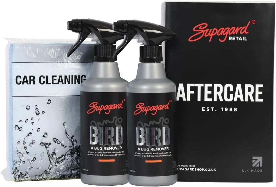 Supagard Bird Poo Remover for Cars Twin Pack (2 x 500ml) – Powerful ...