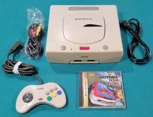 🕹Modded Sega Saturn Region Free⚡️ FRAM MODS🔥New battery 🔥with Daytona ...