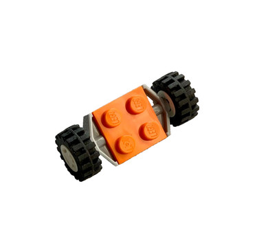 LEGO WHEELS TIRES & AXLE ASSEMBLY 6157 2x2 WHEELS HOLDER BRICKS ...