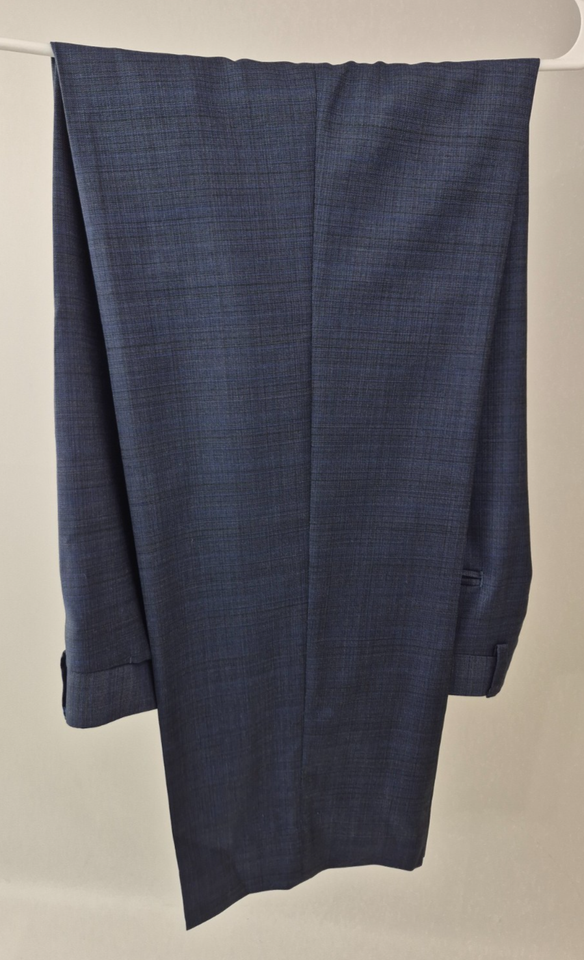 Canali Men's Navy Blue Siena Denim Effect Wool Suit Size 56 R EU/ 46 US ...