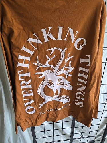 Original Use Mens Small Burnt Orange Overthinking Long Sleeve NWT ...
