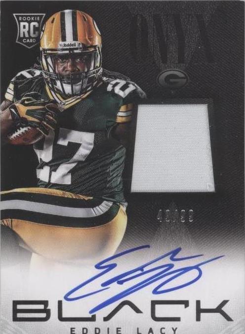 2013 Panini Black - Onyx Rookie Materials Eddie Lacy #8 Signatures ...