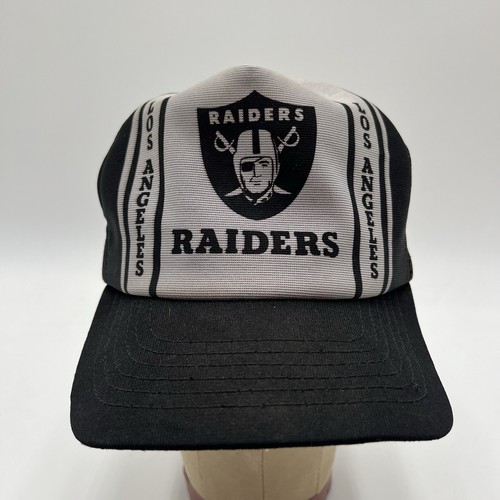 Vintage 80s 90s Adult NFL Los Angeles Raiders Trucker Meshback Snapback ...
