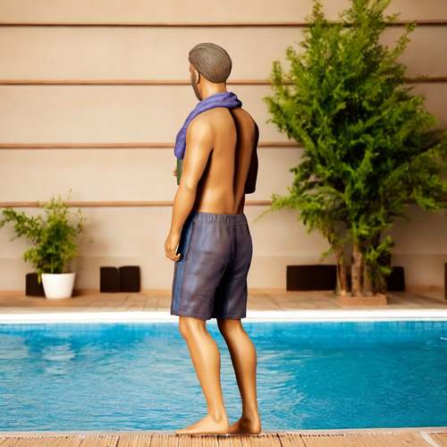 Pool Party Figures Resin 3d printed Unpainted Pool Party Set of all 6 ...