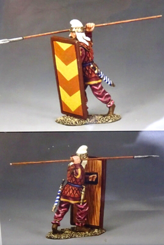 king &country AG013 & 23 54mm Ancient Persian & Greek fighting 2 figs ...