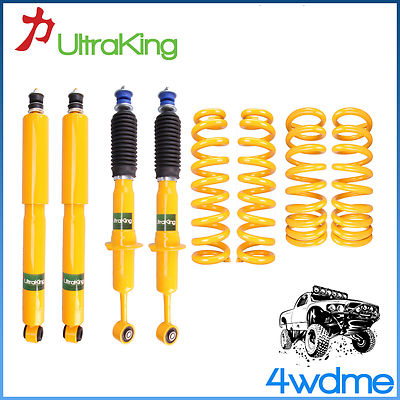 Mitsubishi Pajero NM NP NS NT Front & Rear Shocks + KING Coil Springs ...