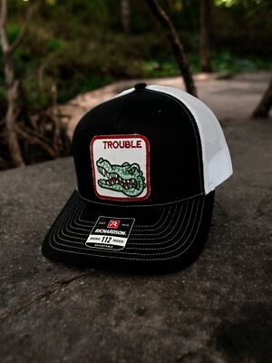 Adjustable Embroidered Snapback Trucker Hat - Gator (Trouble) Patch | eBay
