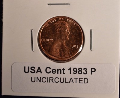 1983 P - USA Small Cent - UNCIRCULATED | eBay