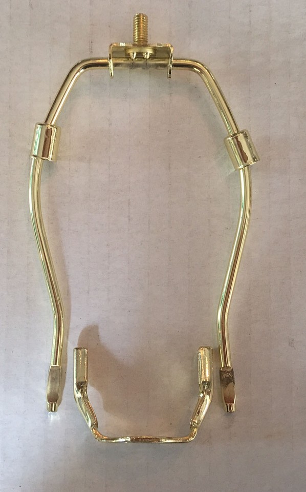 6" BRASS PLATED LAMP SHADE HARP WITH SADDLE | eBay