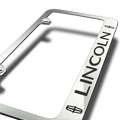 Lincoln Dual Logos Chrome Metal License Plate Frame | eBay