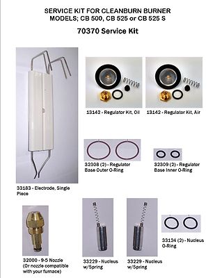 70370 CLEAN BURN SERVICE MAINTENANCE TUNE UP KIT WASTE OIL CB 500 or CB ...