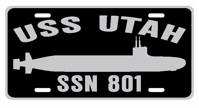 USS UTAH SSN 801 License Plate Car Truck RV U S Navy Military P01 SSP ...