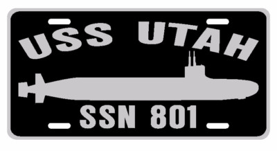USS UTAH SSN 801 License Plate Car Truck RV U S Navy Military P01 SSP ...