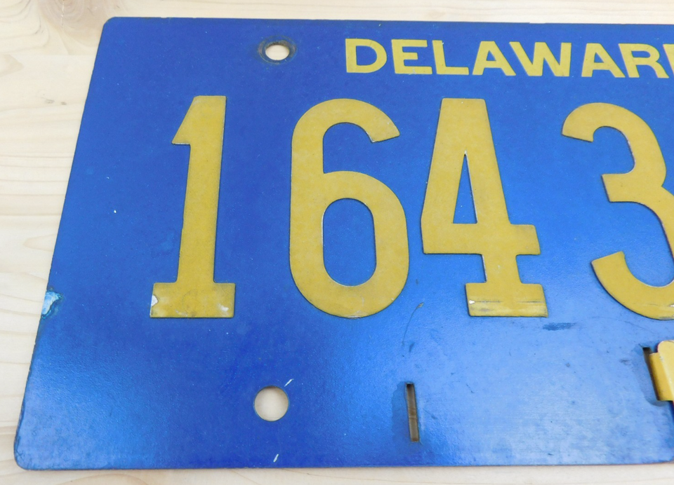 Vintage Original 1962 Delaware Riveted Number License Plate #164335 ...