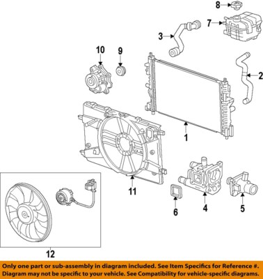 GM OEM 12-18 Sonic Cooling Radiator Components-Upper Hose 96958148 | eBay