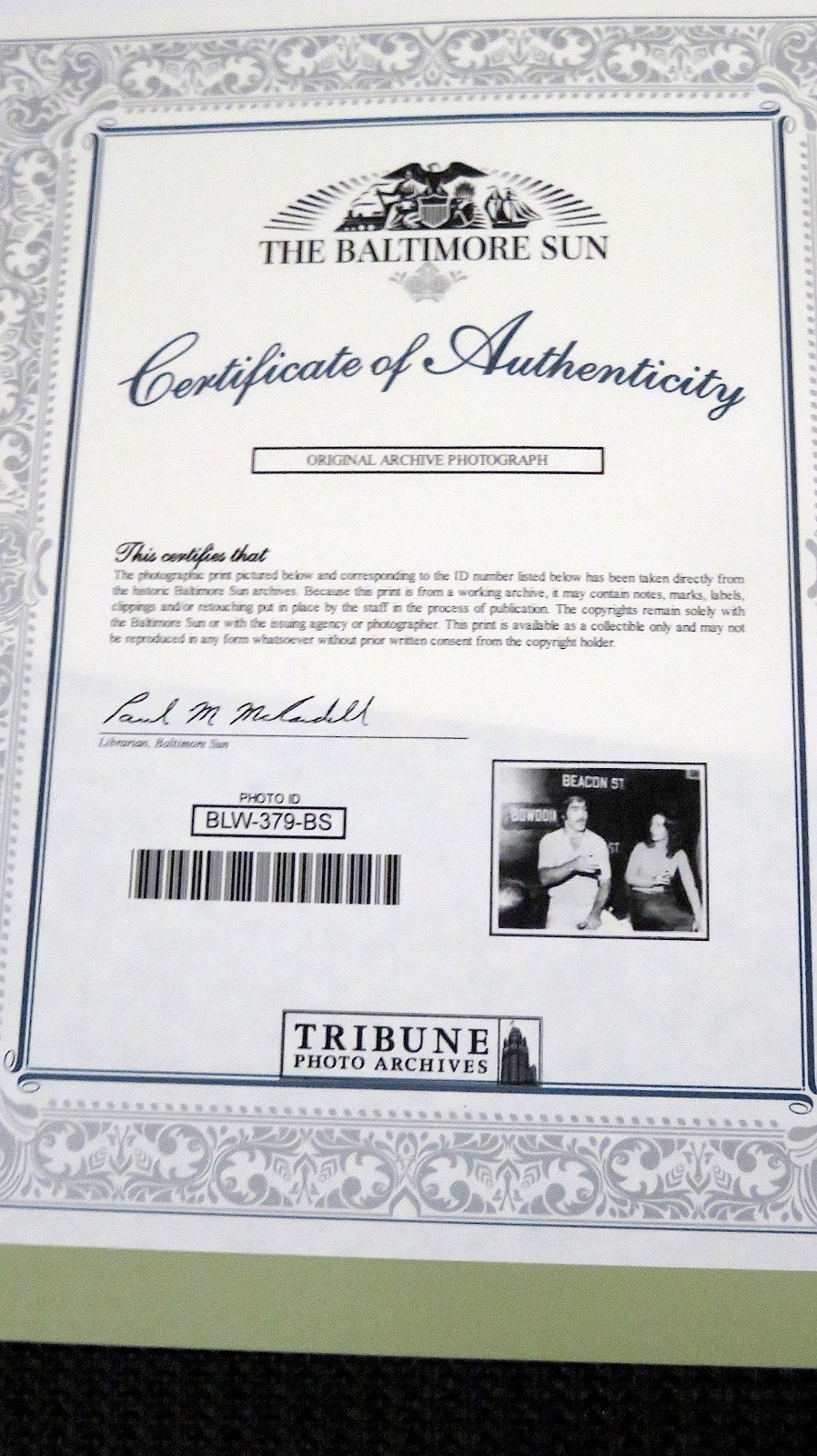 Derek Sanderson Signed "Turk" Bruins Puck + 1972 Boston Bar Photo ...