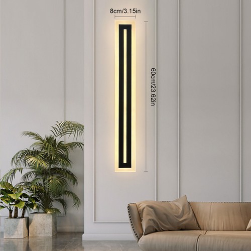 LED Wall Light Sconce Outdoor Modern Lamp Exterior Lights Long Strip ...