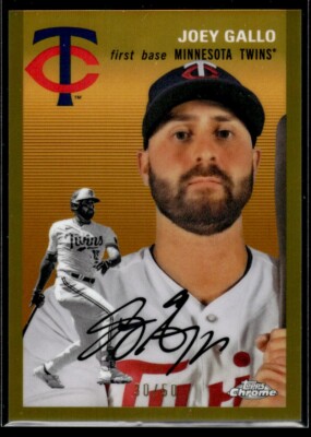 2023 Topps Chrome Platinum Joey Gallo Gold Refractor 30/50 Minnesota ...