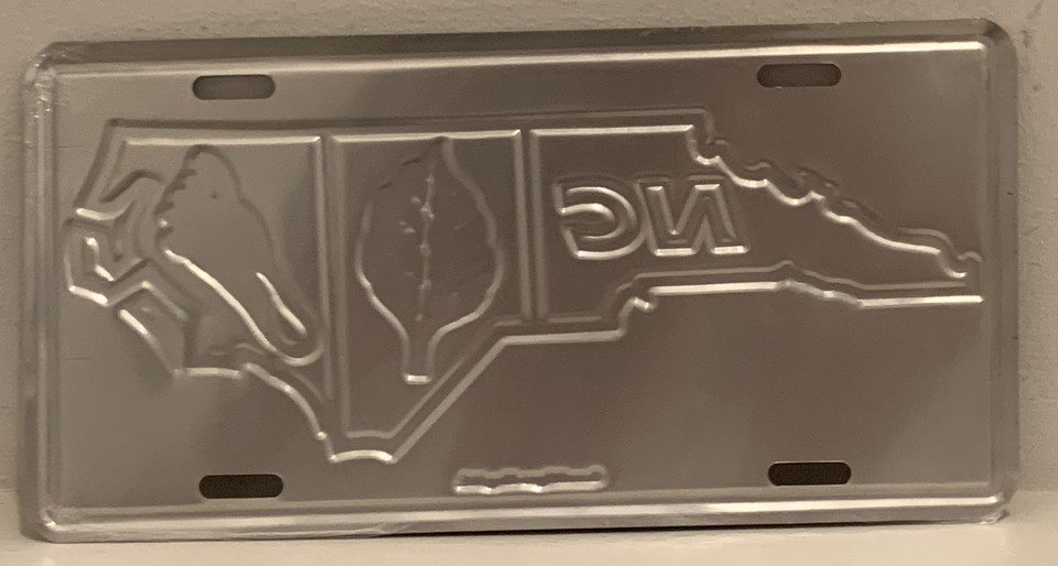 North Carolina State License Plate NC Tobacco Tar Heel NOS in plastic ...