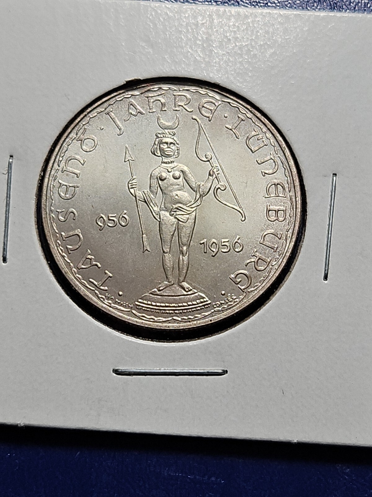 Germany THOUSAND YEARS LUNEBURG 1956 MONS PONS SILVER Medal (SM#00010 ...