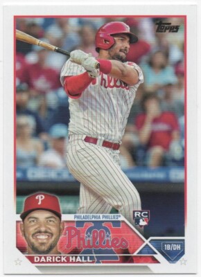 Darick Hall 2023 TOPPS SERIES 1 Base RC #209 Phillies | eBay