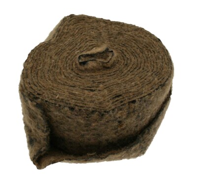Hair Felt Pipe Insulation Lagging 4" Wide x 24ft Long Pipe Lagging Wrap ...