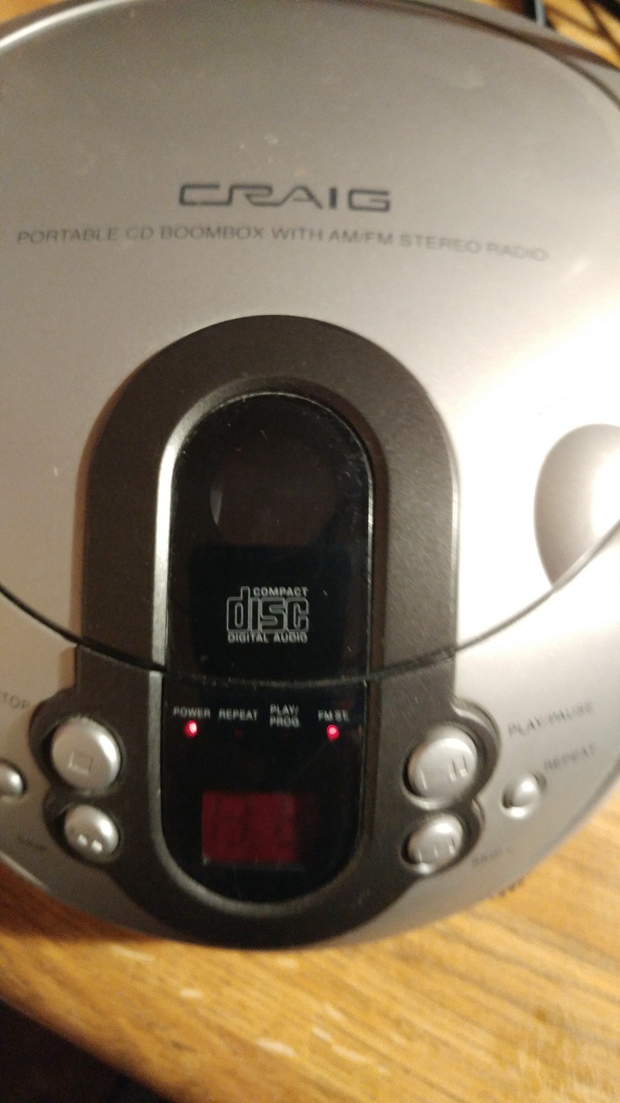 Craig Portable Stereo CD Player AM/FM Radio AUX-IN Headphone Jack | eBay