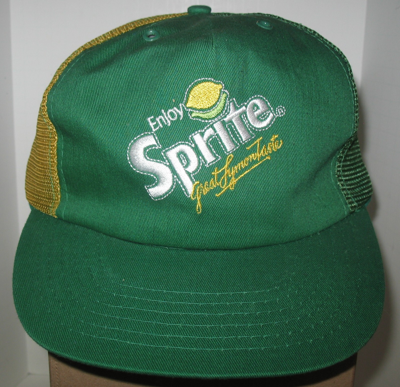 Vtg. Snap Back Trucker Hat Enjoy Sprite One Size Sportswear Intl ...